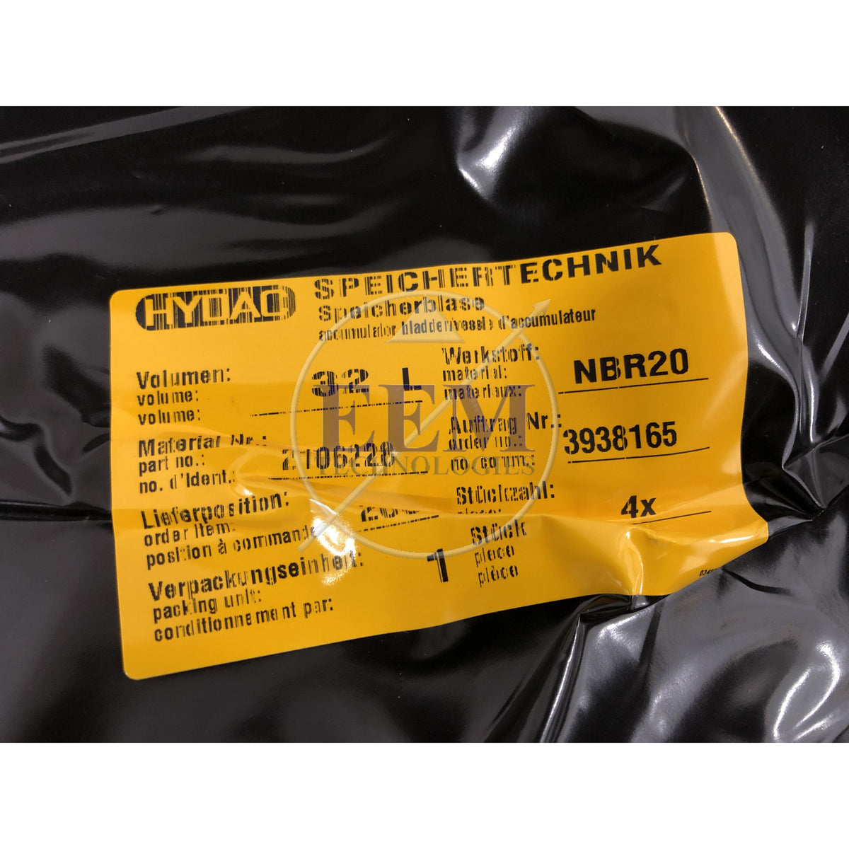 HYDAC REPAIR KIT SB210/330/400-32 NBR (22mm) – EEM eShop